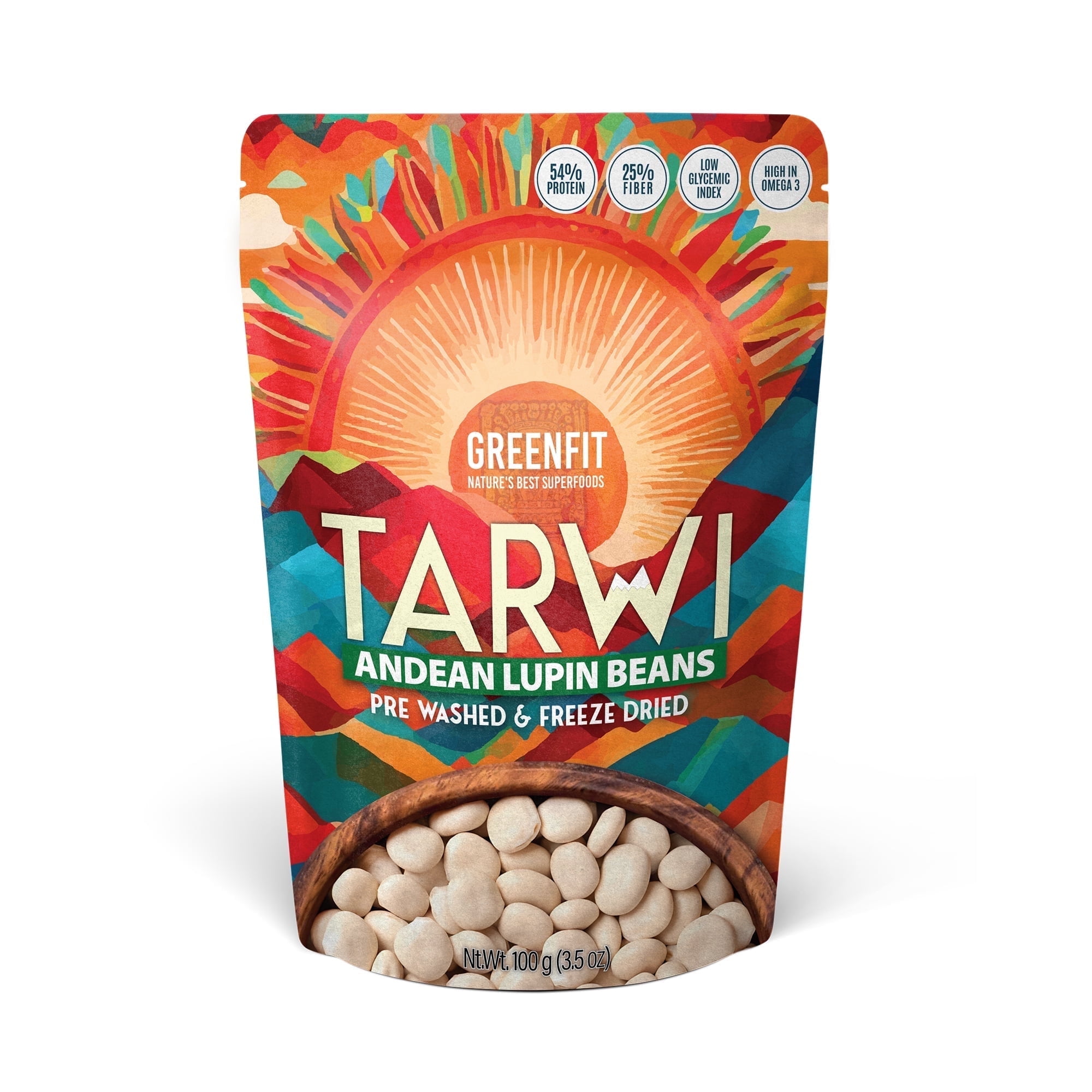 Greenfit Tarwi Freeze-Dried Beans | Super Food | 36g Protein | Gut ...