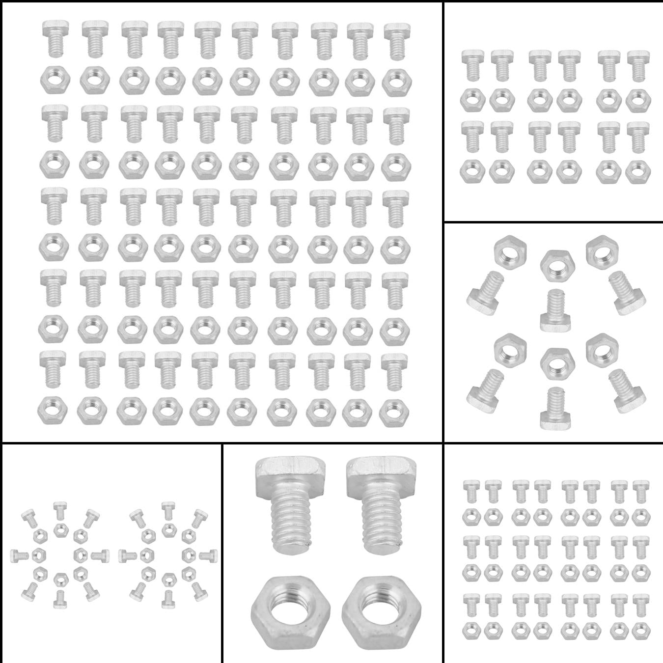 Greenhouse Bolt & Nut Set - 100pc Durable Fasteners For Secure Structures - Walmart.com