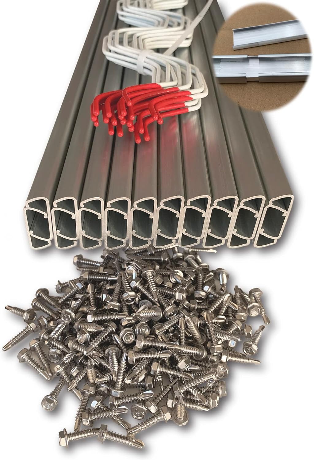 Greenhouse Channel & Wire, C-Channel & Spring Wire Set, Connectors ...