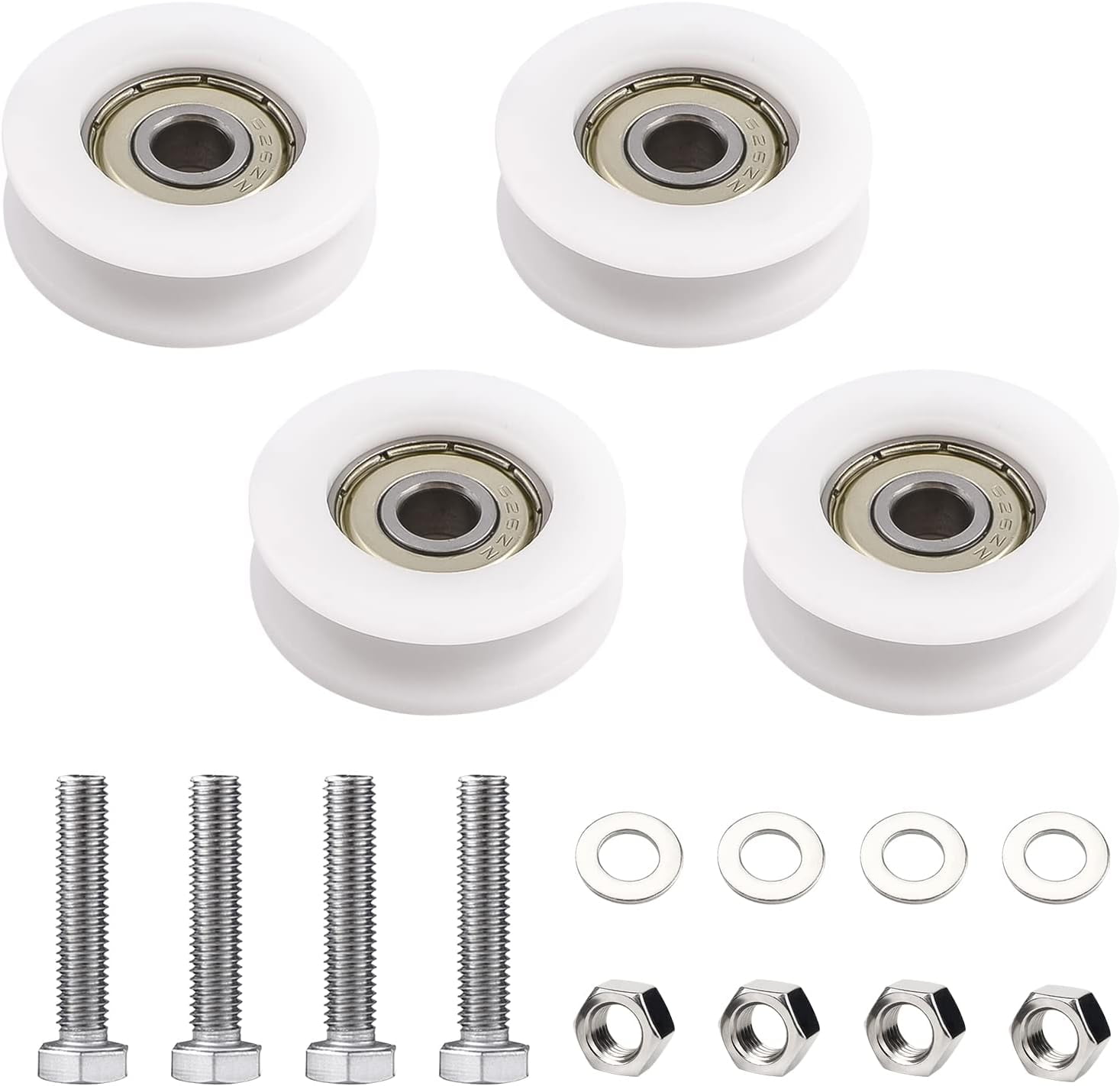 Greenhouse Door Wheel, 4Pcs Sliding Greenhouse Door Roller Kits Garden ...