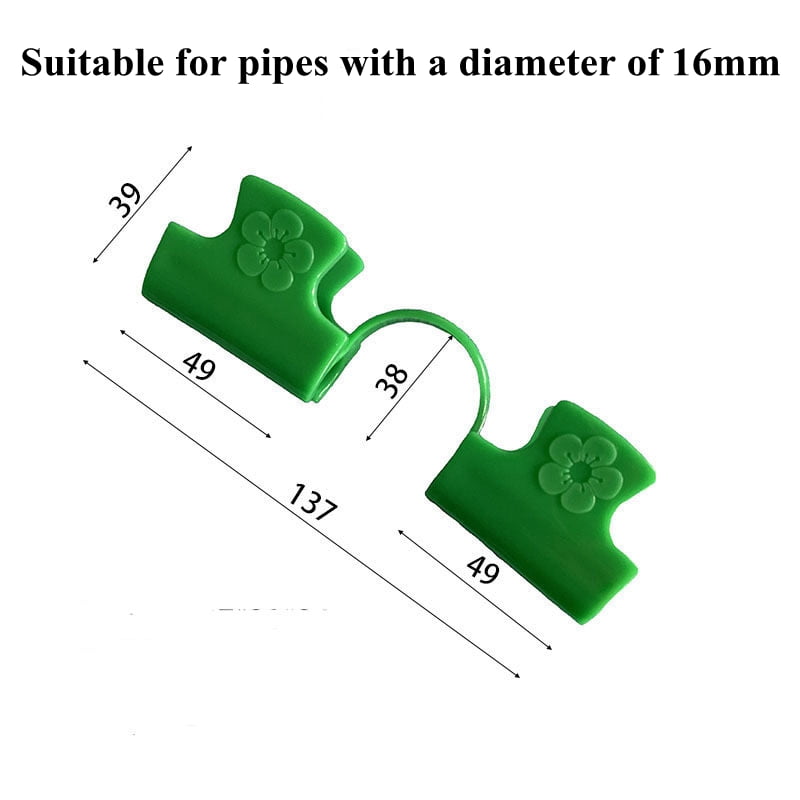 Greenhouse Film Clamps Garden Shed Row Cover Netting Tunnel Hoop Clips ...