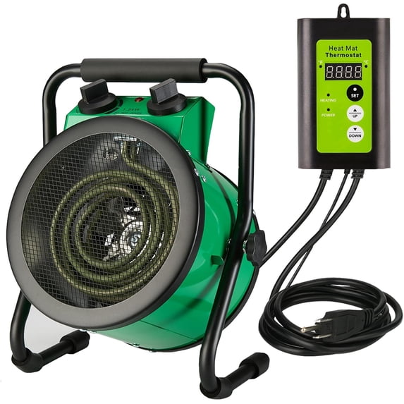Greenhouse Heater with Digital Thermostat, Green House Heater for ...