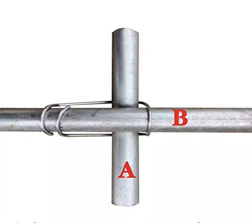 Greenhouse Hoop and Purlin Spring Clip Cross Connector, for 1 3/8”x1 3/ ...