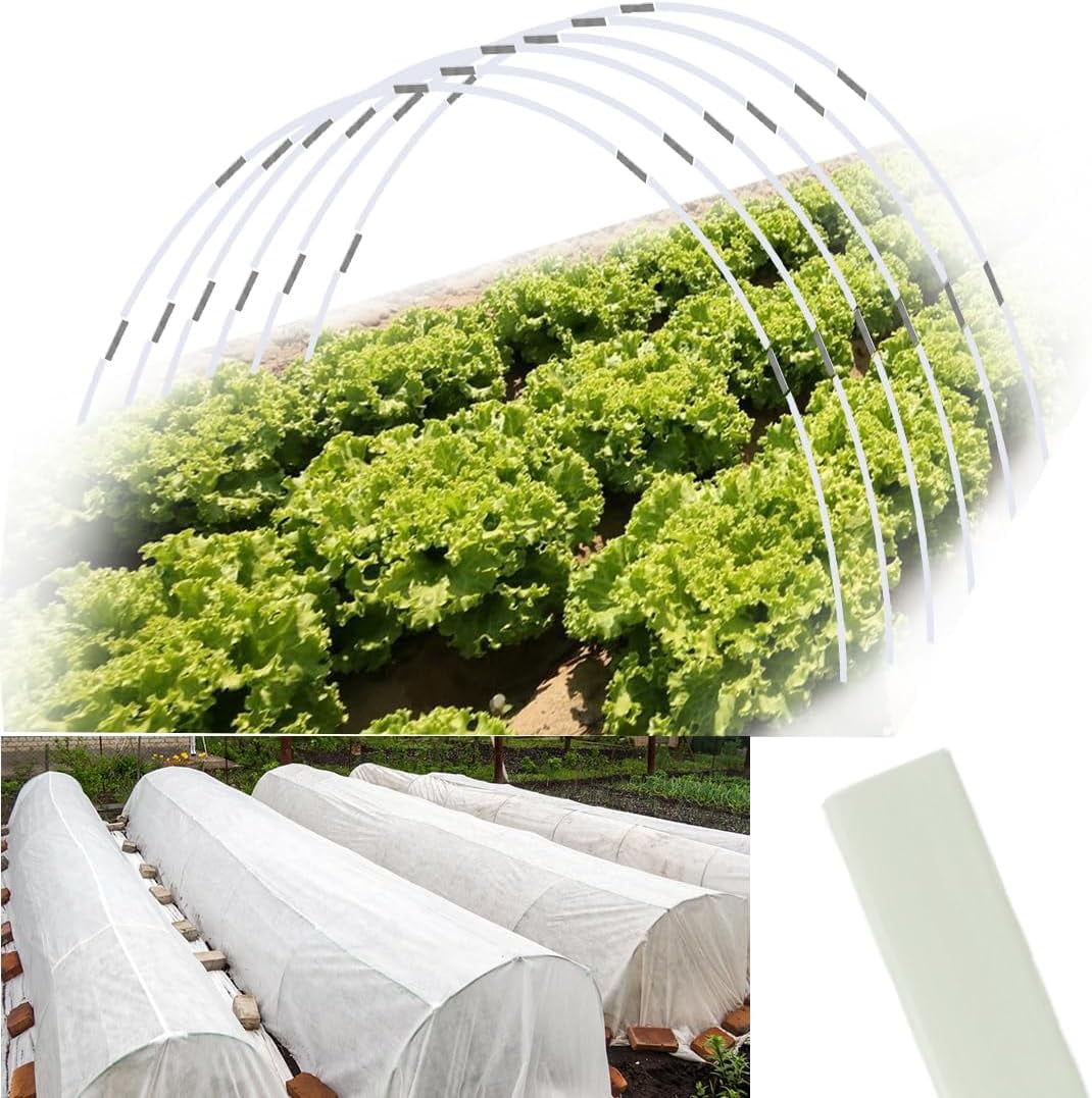 Greenhouse Hoops 120pcs, Garden Hoops for 1-3.5ft Wide Raised Bed, 30 ...