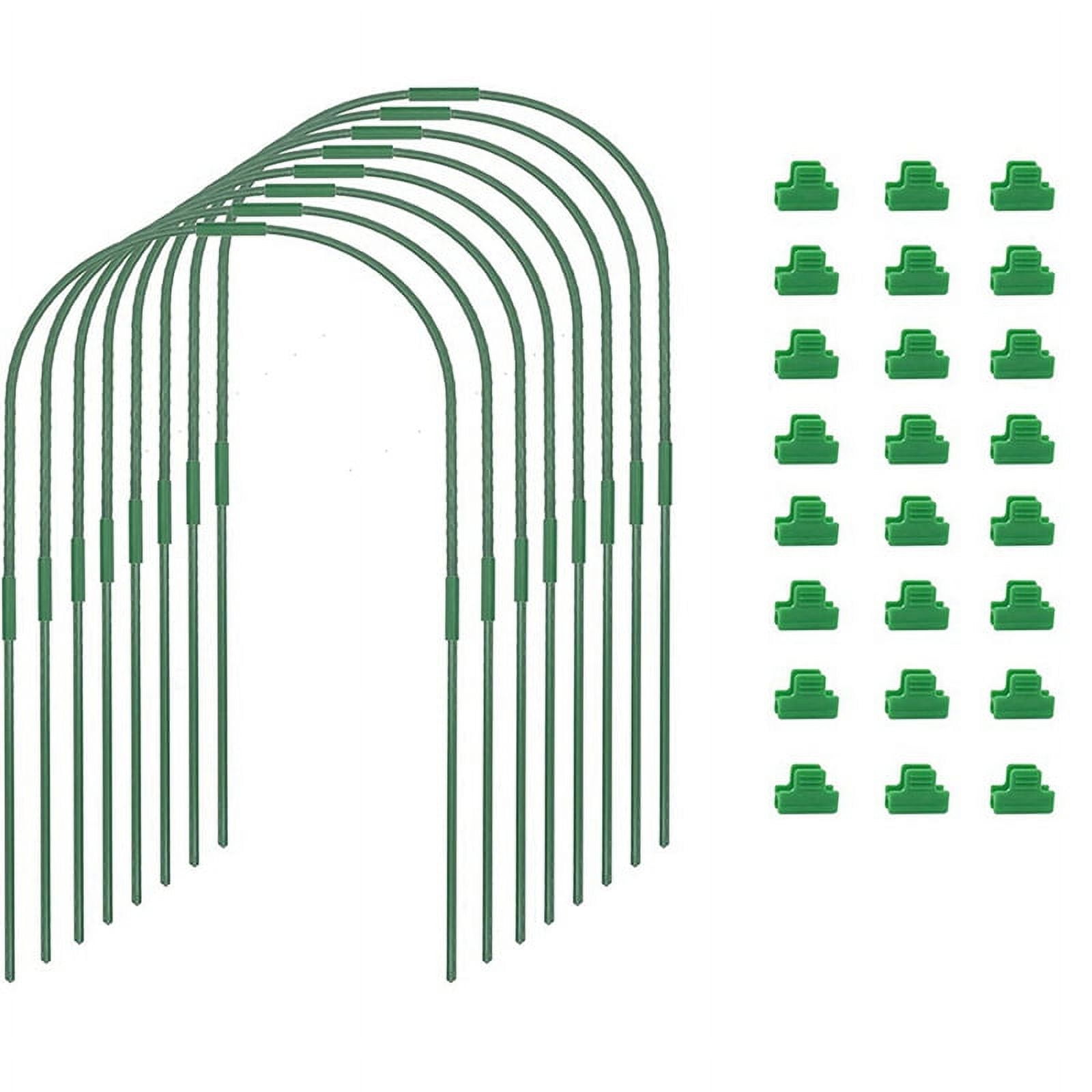 Greenhouse Hoops Grow Tunnel,Rust Proof Plastic Coated Steel Support ...