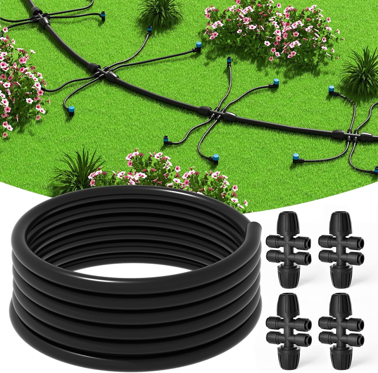 Greenhouse Micro Drip Irrigation Kit Automatic Irrigation System Patio ...