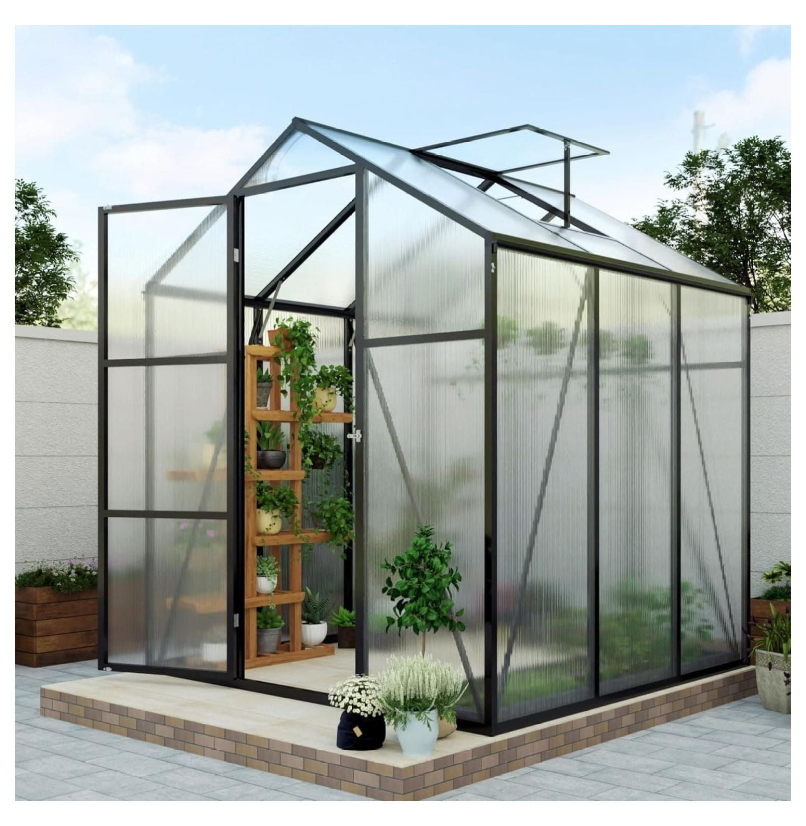 Greenhouse for Outdoors ,Polycarbonate Greenhouse with Stronger Wind ...