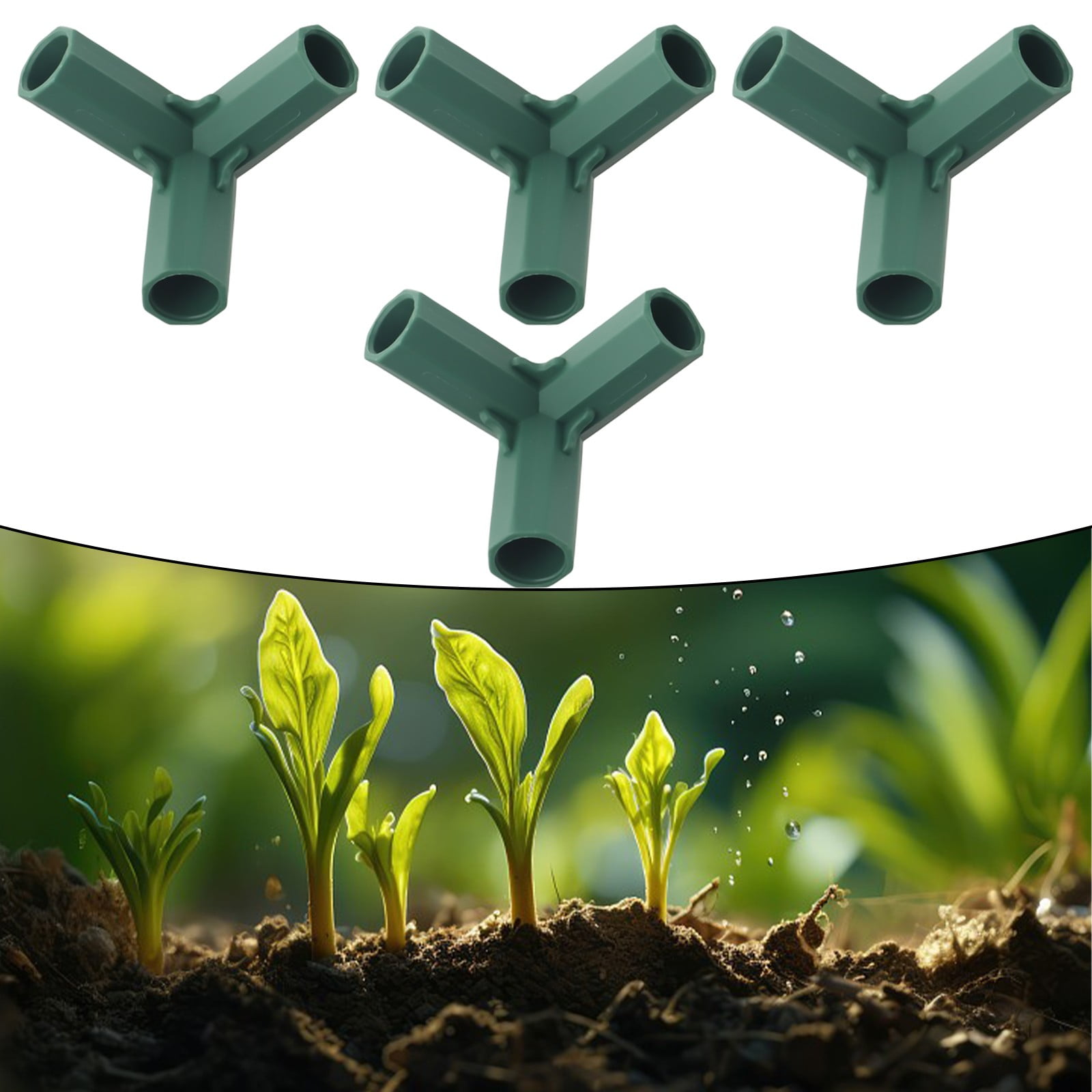 Greenhouse Pole Joints Adapter Plastic Structure Connectors Green ...