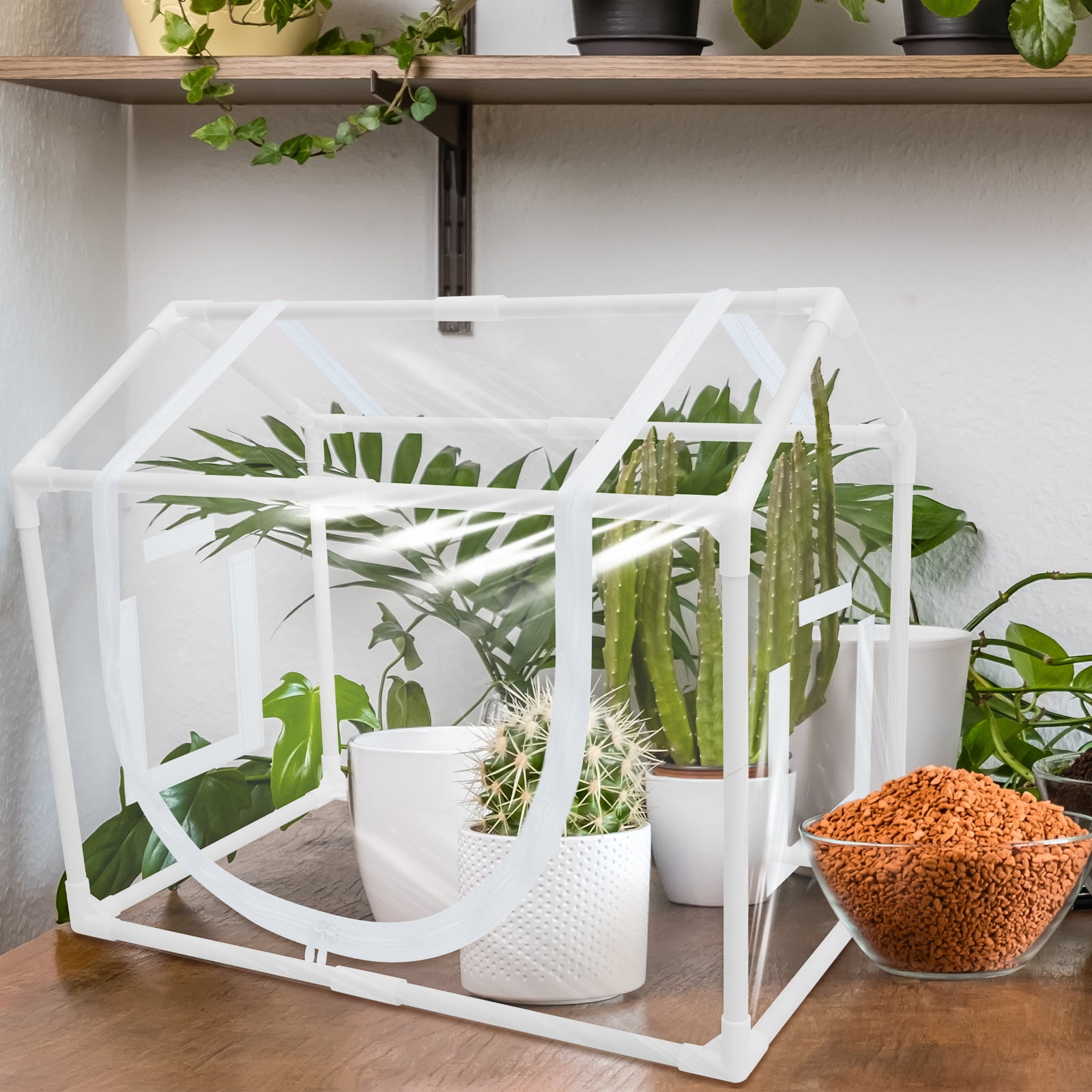 Greenhouse Tent Transparent PVC Indoor Greenhouse Secure Reliable ...