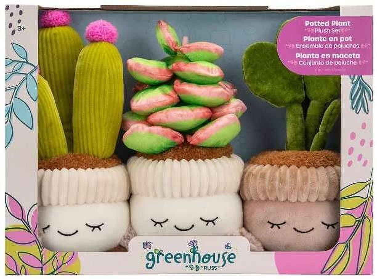 Greenhouse by Russ Potted Plant Plush Set (Rubber Tree, Succulent ...