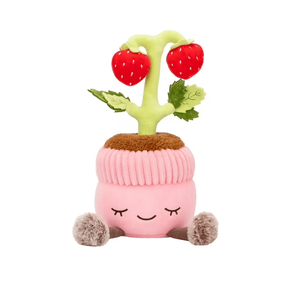 Greenhouse plush Strawberry Plant Plush Pillow Stuffed Animals Funny ...