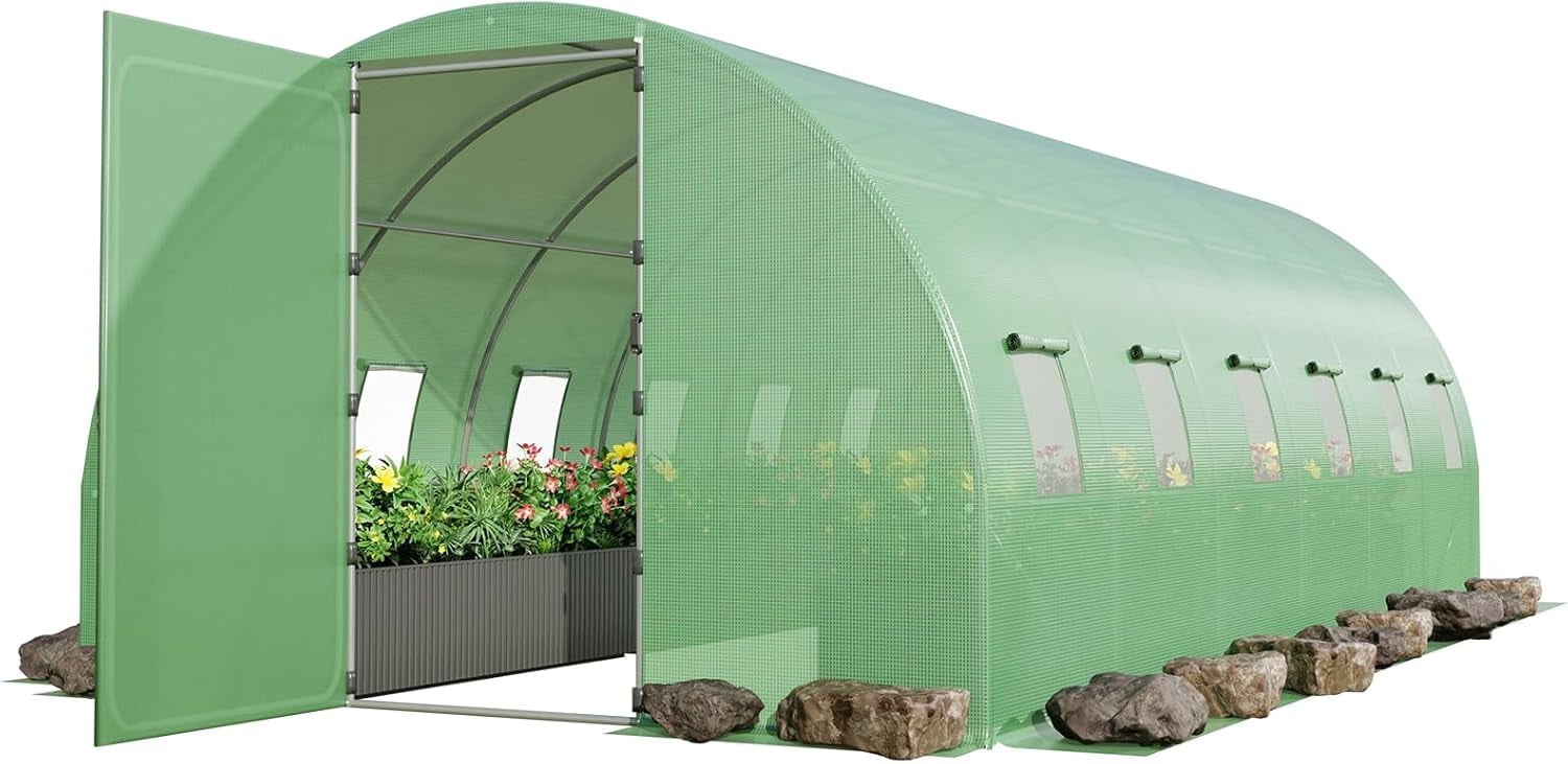 Greenhouses for Outdoors Heavy Duty Large Walk in Greenhouse ...