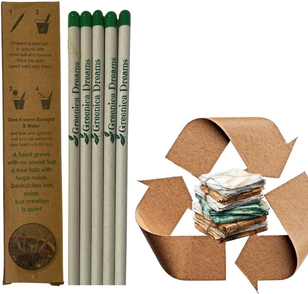 Greenica Dreams Recycled Paper Pencils Eco Friendly Drawing Writing ...