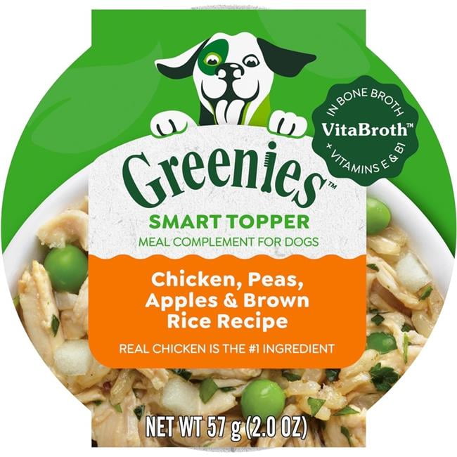 Greenies Smart Topper Meal Compliment for Dogs Chicken, Peas, Apples ...