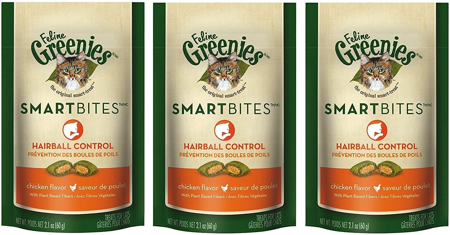Greenies Greenies SmartBites Healthy Skin & Fur Chicken Flavor Cat ...