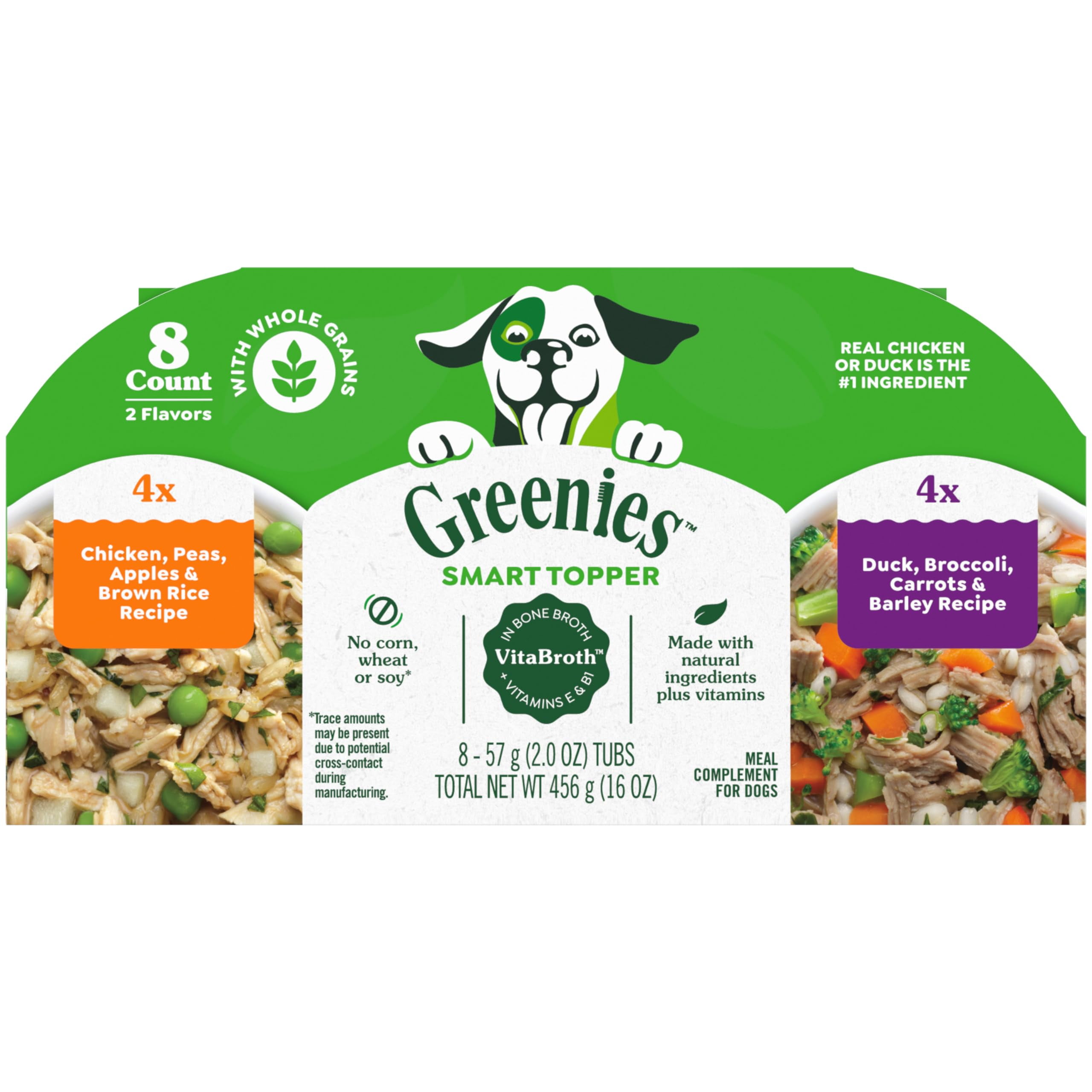Greenies Smart Topper High STF9 Protein Wet Mix-in for Chicken, Peas ...