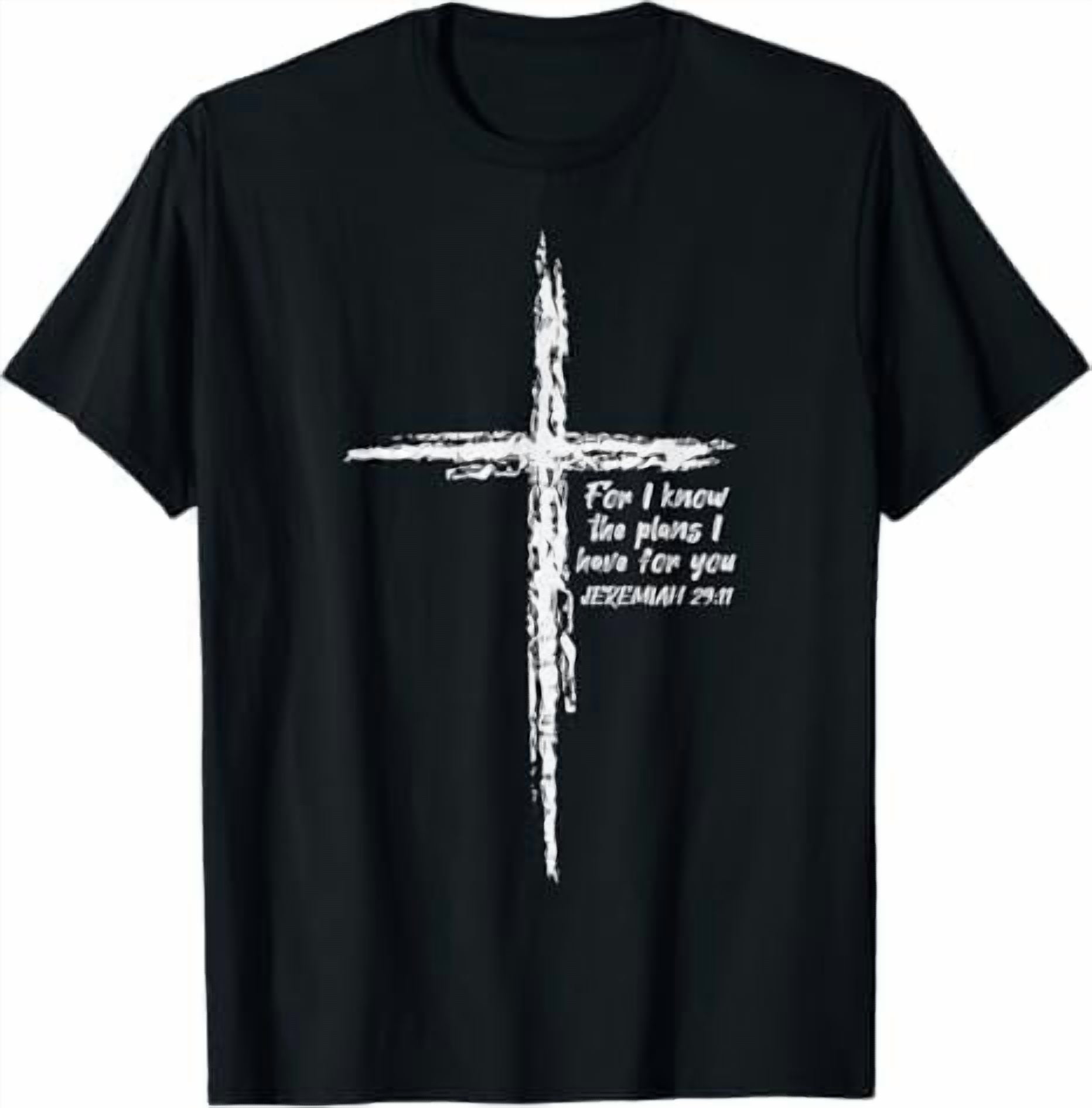 Greenink Cross I Know The Plans Verse Bible Jesus God Christian Gift T ...