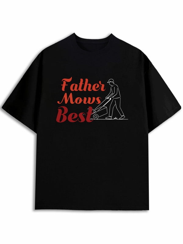Greenink Father's Lawn Mower Pride men's graphic t-shirt black top ...