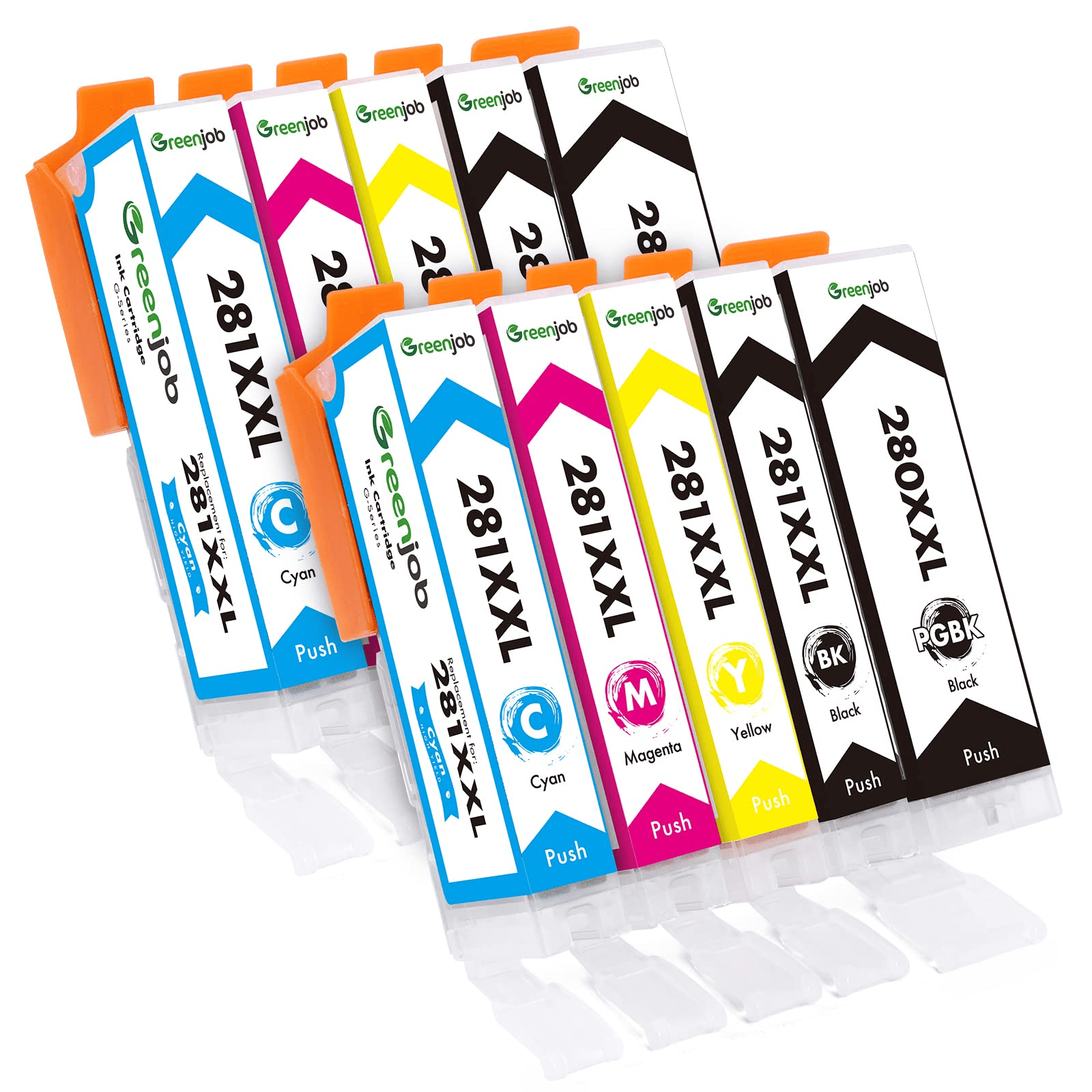 Greenjob Compatible Ink Cartridges Replacement for Canon PGI-280XXL CLI ...