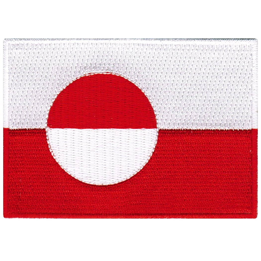 Greenland Flag Embroidered Iron-on Patch - Walmart.com