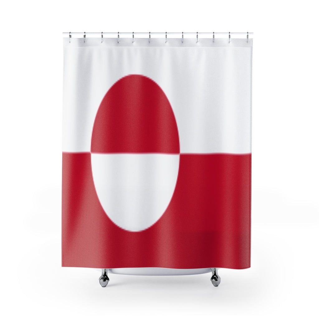 Greenland Flag Premium 71"x74" Waterproof Shower Curtain for Stylish ...