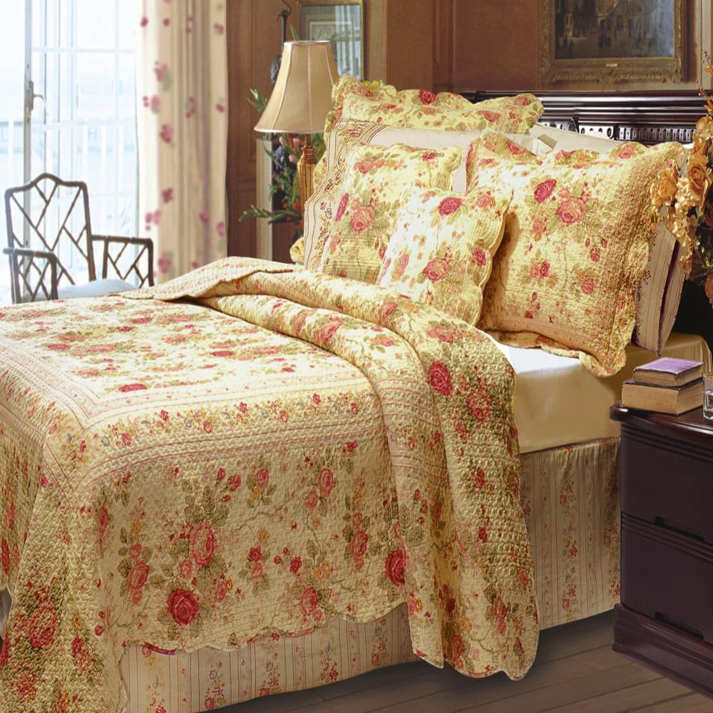 Greenland Home Fashion Antique Rose Sham - Standard 20x26", Multi ...