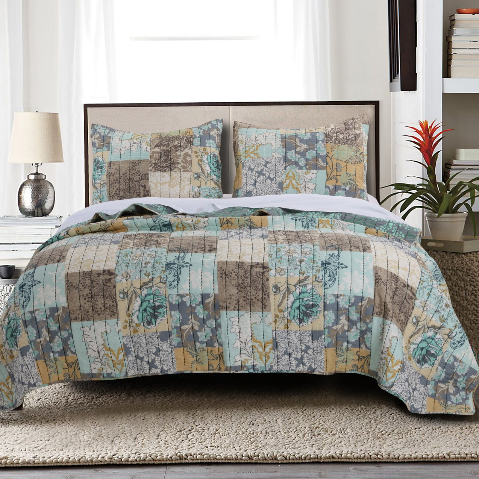 Greenland Home Fashions Elle Quilt Set - Walmart.com