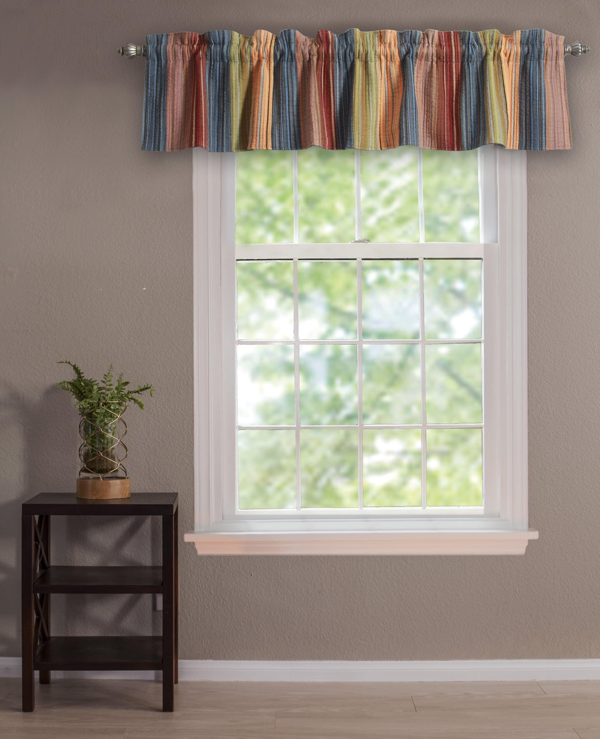 Greenland Home Fashion Katy Window Valance - Multi 84x21" - Walmart.com
