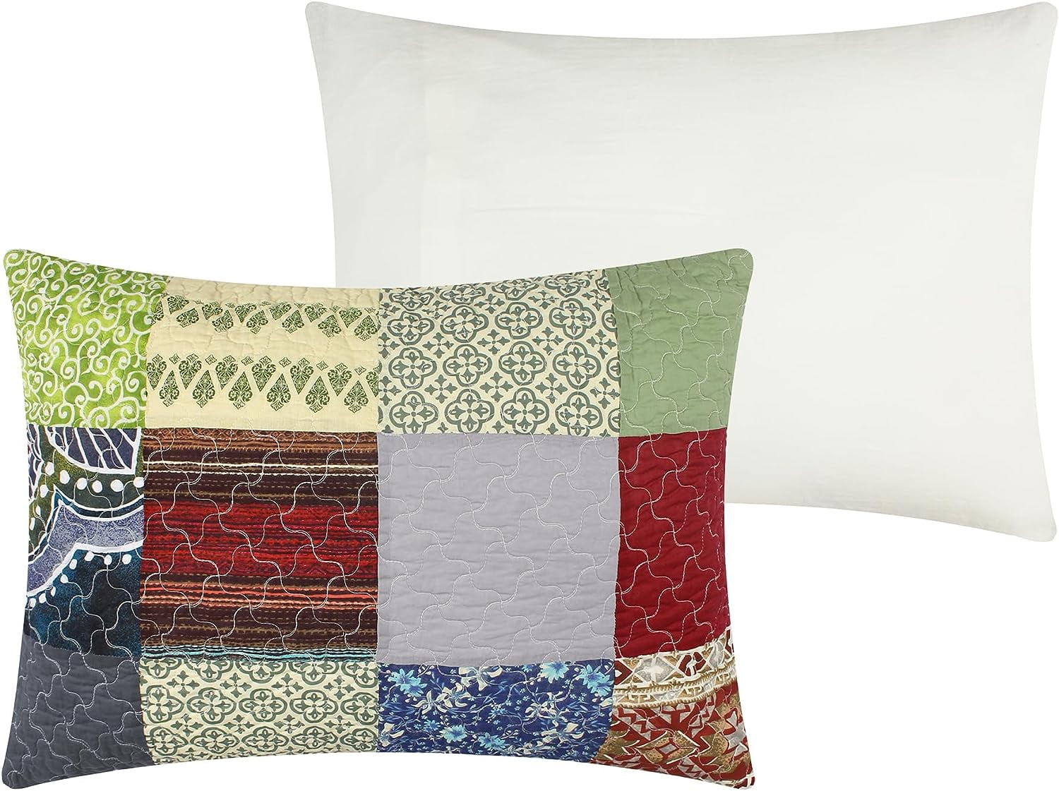 Greenland Home Fashions Renee Upcycle Remnant Fabric Authentic ...