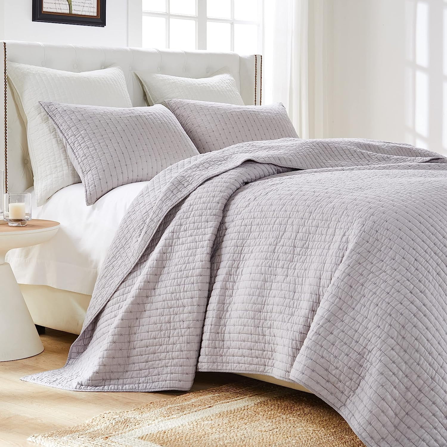 Greenland Home Textured Fashion Finely Stitched Bedding Set, Monterrey ...