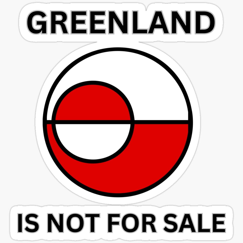 Greenland Is Not For Sale Sticker Phone Decal Water Bottle Stickers Car ...