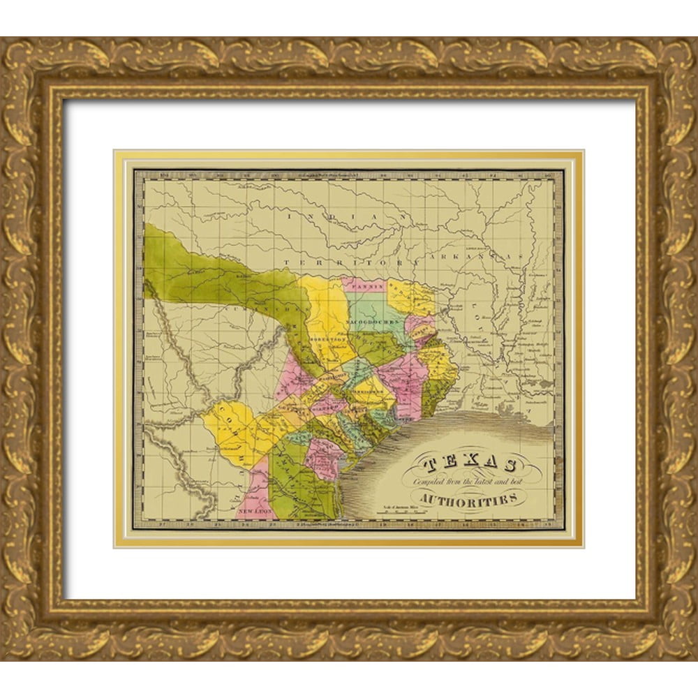 Greenleaf 30x26 Gold Ornate Wood Framed with Double Matting Museum Art ...