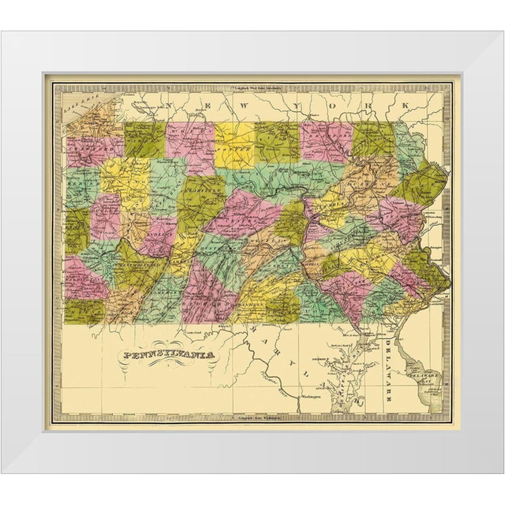 Greenleaf 30x26 White Modern Wood Framed Museum Art Print Titled ...