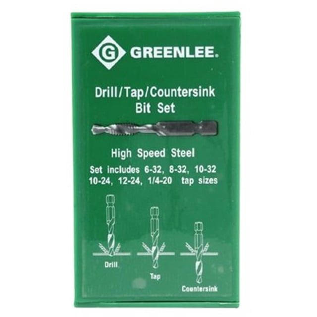 Greenlee 17620 Drill Tap Kit - Walmart Business Supplies
