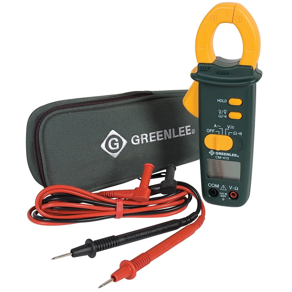 Greenlee CM-410 400-Amp Durable AC Audible Data Clamp-On Meter ...