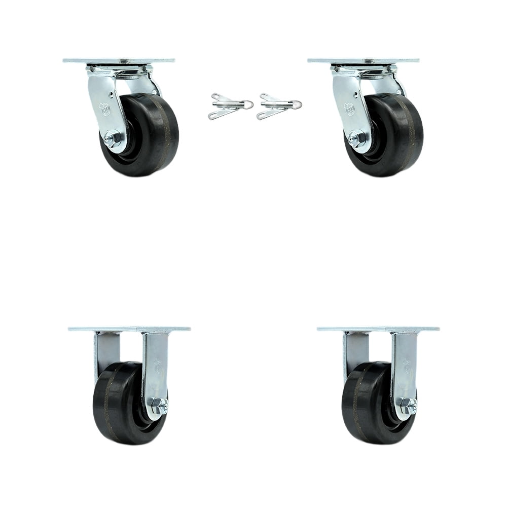 Greenlee Caster Set – GMX Cart – 2 Swivel Bolt On Swivel Locks 2 Rigid ...