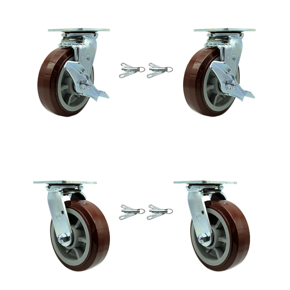 Greenlee Caster Set – GMX Cart –2 Swivel Brake Bolt On Lock 2 Bolt On ...