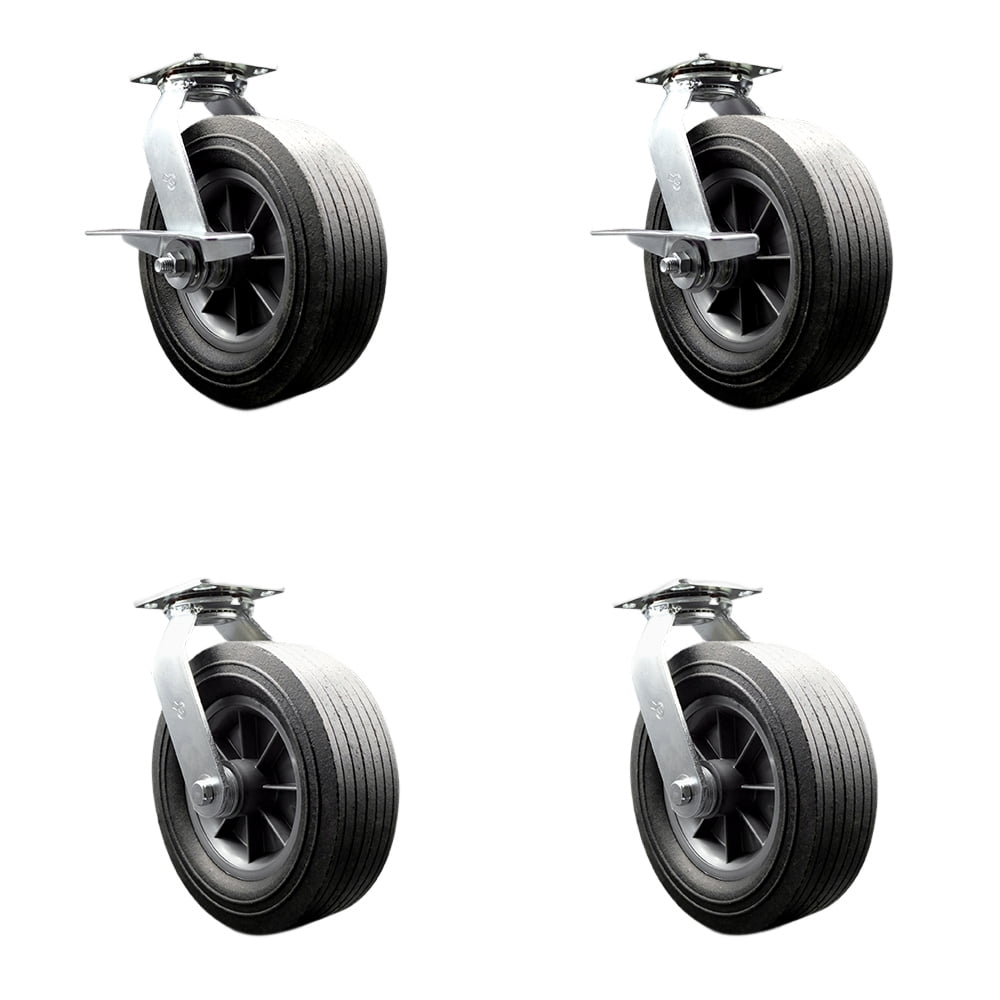 Greenlee Caster Set – GMX Cart –2 Swivel Brake Bolt On Lock 2 Bolt On ...
