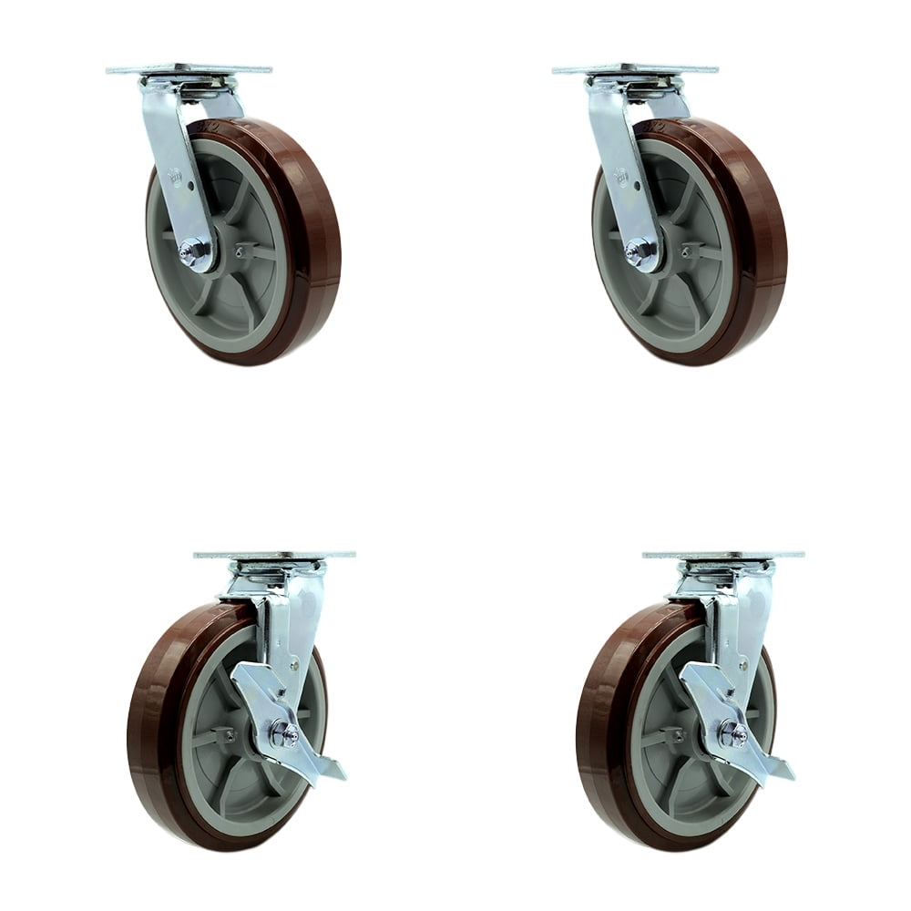 Greenlee Caster Set – MA6065 GMX Cart - 2 Swivel 2 Swivel Brakes - Set ...
