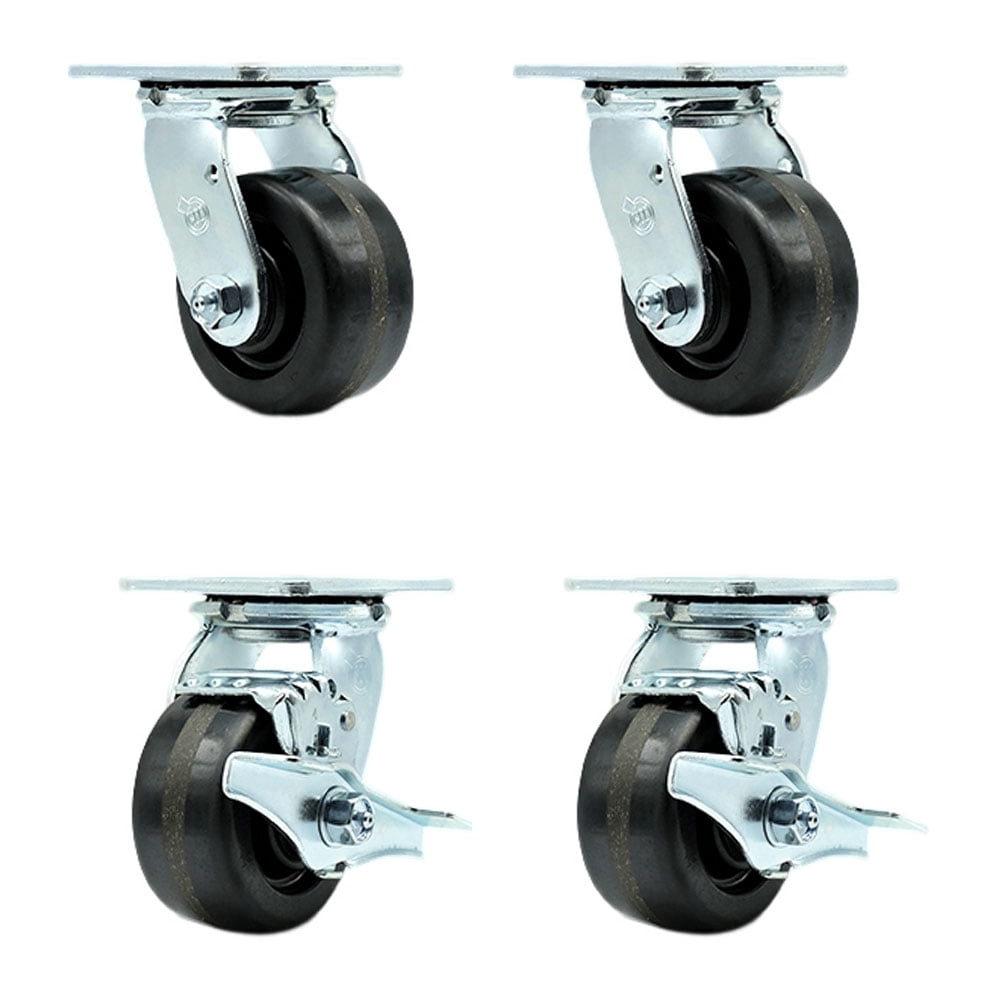 Greenlee Caster Set – MA6065 GMX Cart - 2 Swivel 2 Swivel Brakes - Set ...