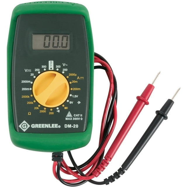 Greenlee Electrical Tool Tester DM-20 Manual Ranging Digital Multimeter ...