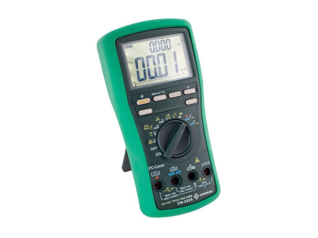 Greenlee DM-830A Digital Multimeter - TRMS, AC/DC, Dual Temp - Walmart.com