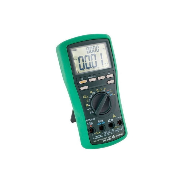 Greenlee DM-830A Digital Multimeter - TRMS, AC/DC, Dual Temp - Walmart.com
