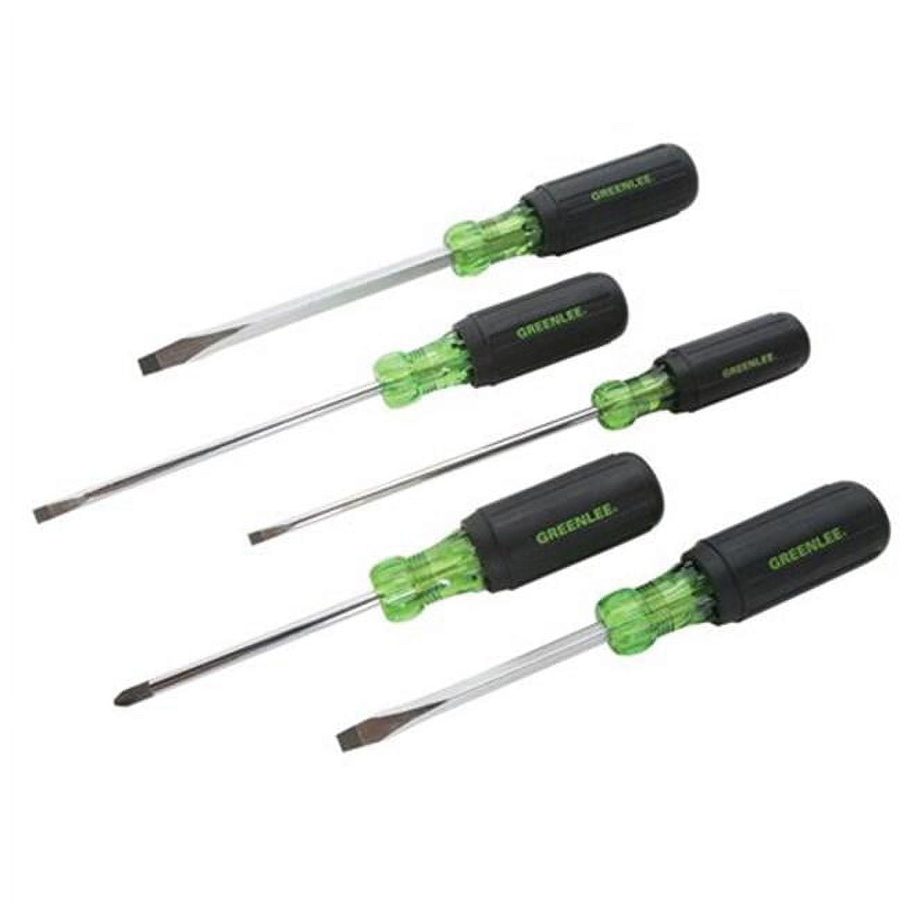 Greenlee Screwdriver Set,Slotted/Phillips,5 Pc 0153-01C - Walmart.com