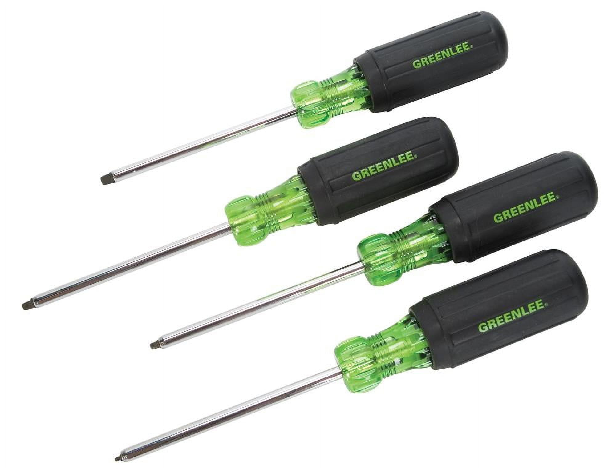 Greenlee Screwdriver Set,Square,4 Pc 0353-01C - Walmart.com