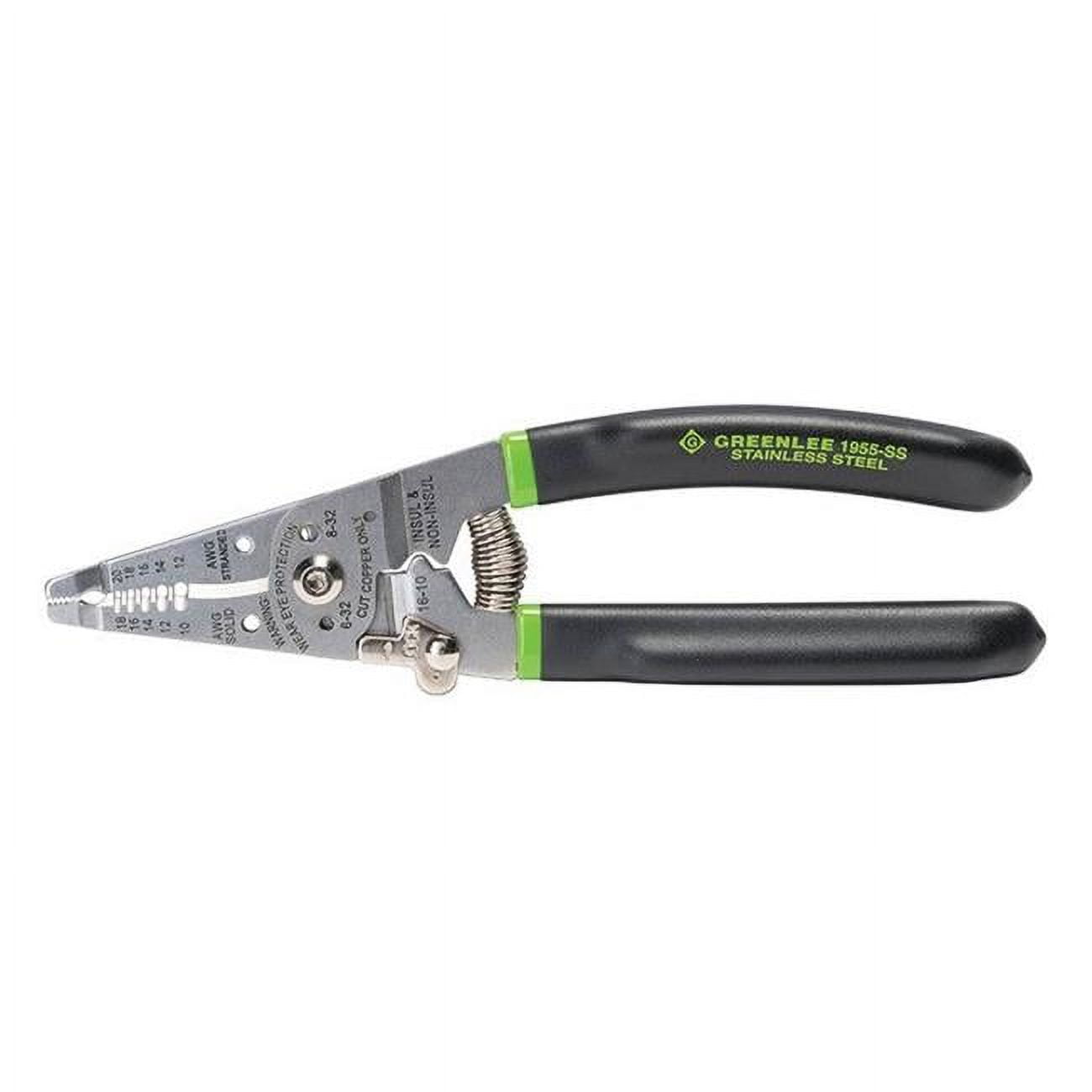 Greenlee Textron 1955-SS 10-18 AWG Stainless Steel Pro Wire Stripper ...