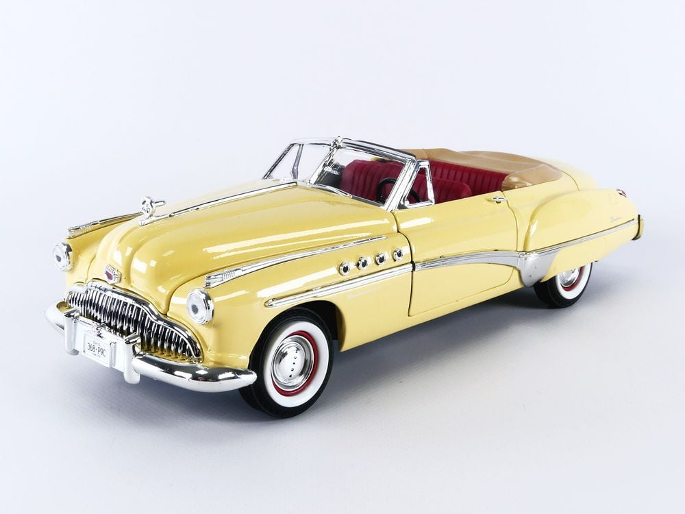 Greenlight 1949 Buick Roadmaster Convertible, Yellow & Red, Rain Man ...