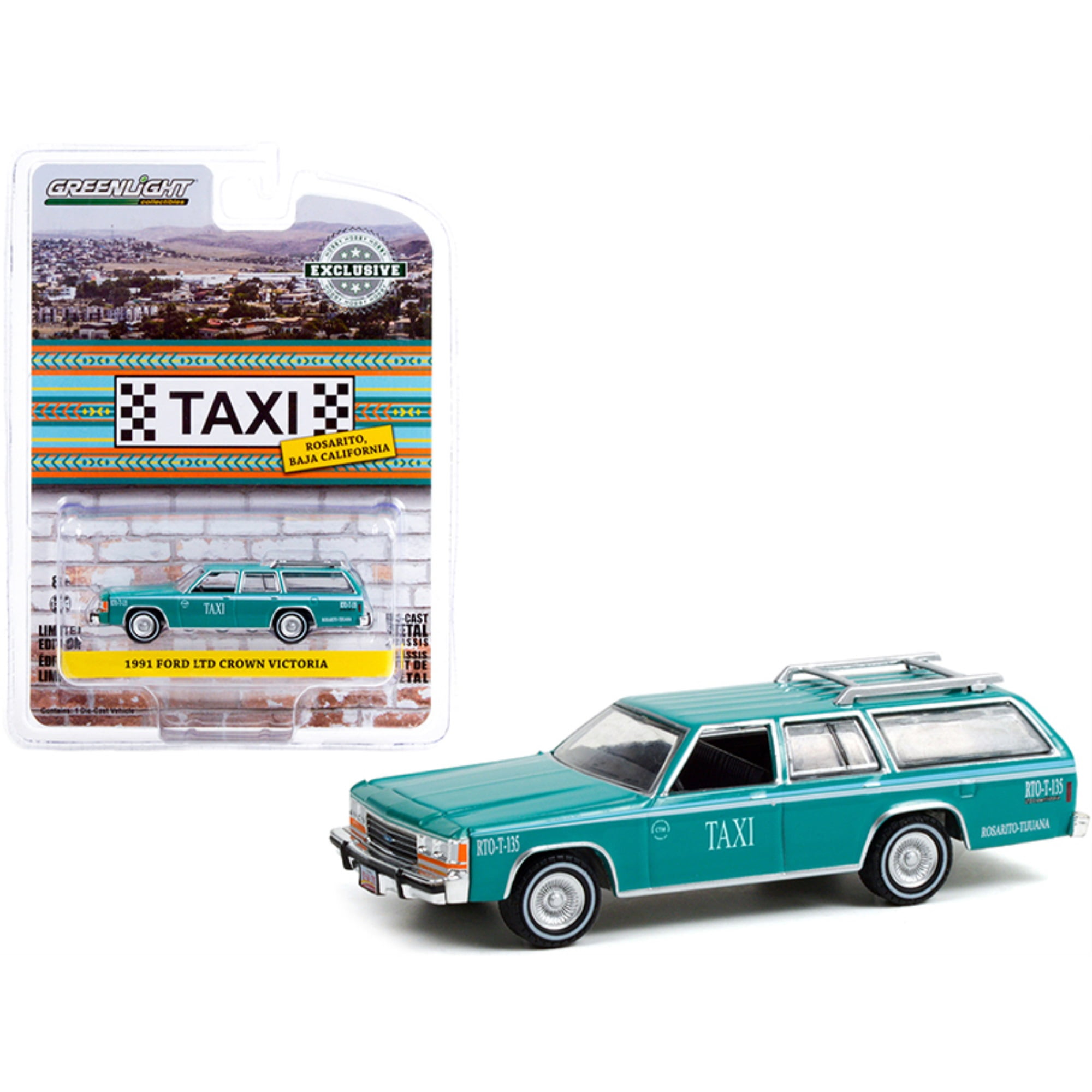 Greenlight 1:64 1991 Ford Ltd Crown Victoria Taxi (Hobby Exclusive ...