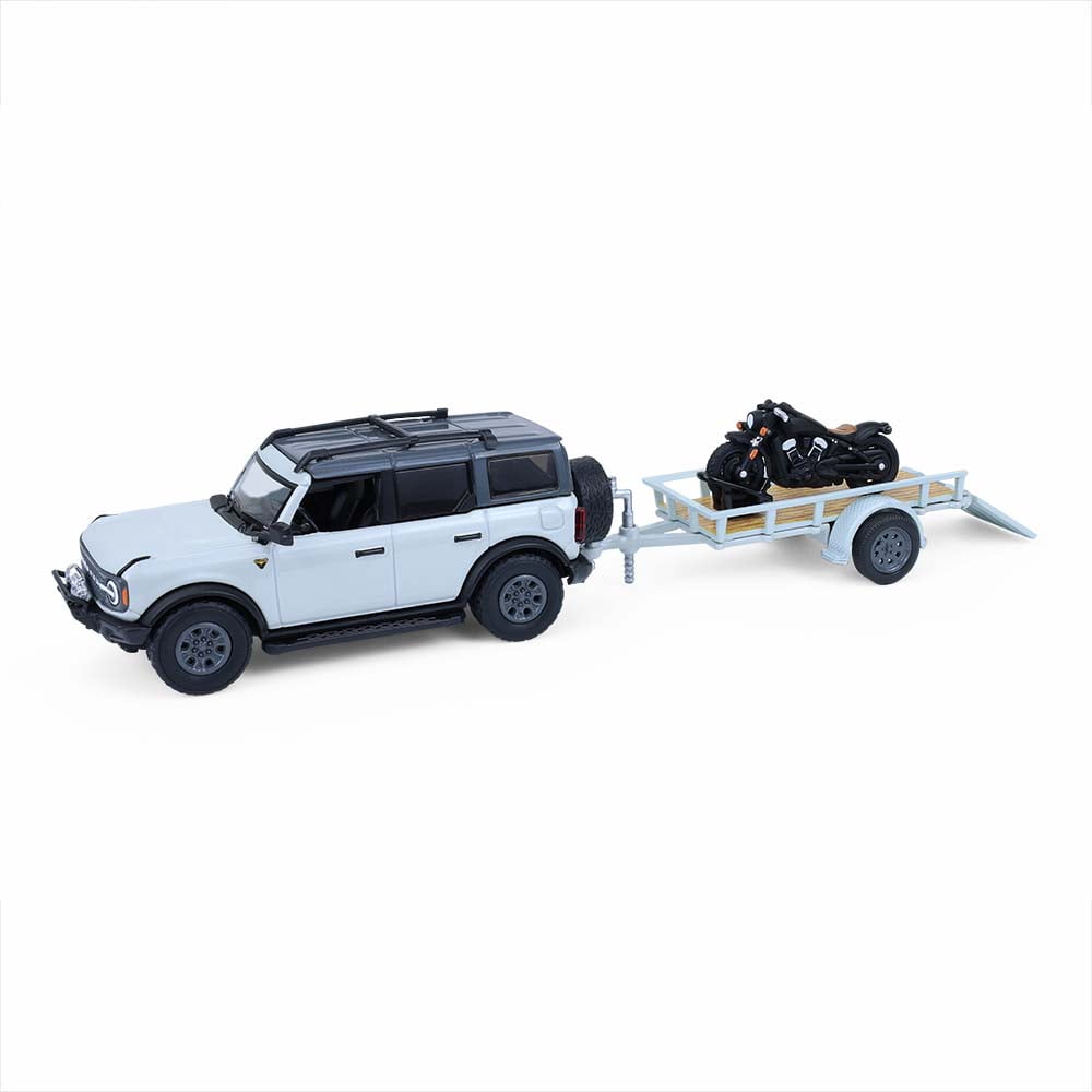 Greenlight 1/64 2021 Ford Bronco 4-Door Badlands with Utility Trailer ...