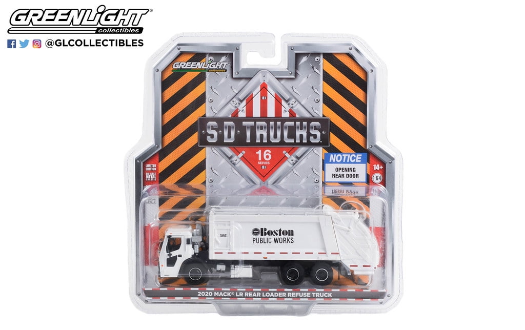 Greenlight 1:64 Sd Trucks Series 16 2020 Mack Lr Rear Loader Refuse Truck - Walmart.com